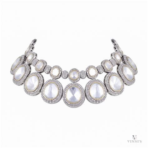 Exquisite Adorable Divya Ratna Double Layered Kundan Necklace Set For