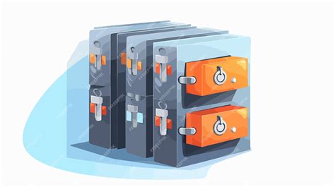 Securely Protected Data Files Concept For Data Protection Cybersecurity And Privacy Premium Ai