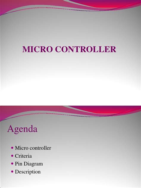 learn about the microcontroller in 40 characters pdf microcontroller integrated circuit
