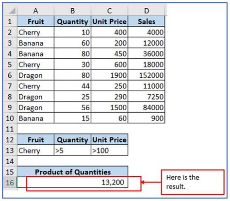 How To Use Dproduct Function In Excel Resource