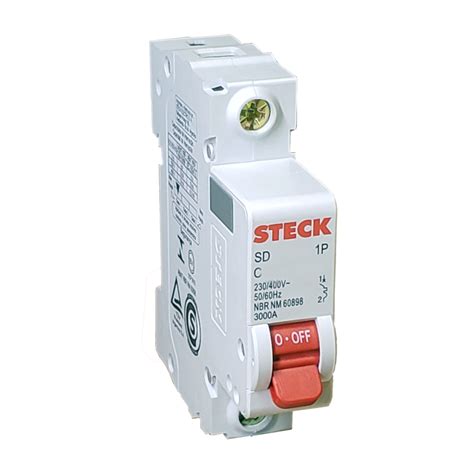 Interruptor Termomagnético 10a 1p C 3ka Sdd61c10 Steck