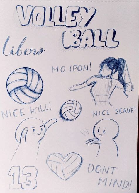 Volleyball Sketches To Draw