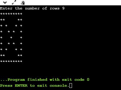 Star Patterns Program In C Tpoint Tech
