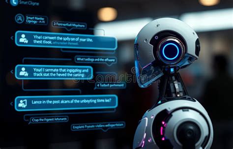 Illustration Of A Humanoid Robot Stock Illustration Illustration Of Cybernetic Robot 332606356