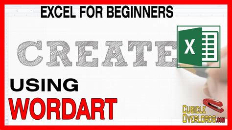 How To Use Wordart Microsoft Excel For Beginners YouTube