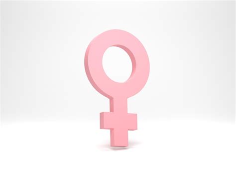 Premium Photo 3d Illustration 3d Rendering Female Gender Symbol