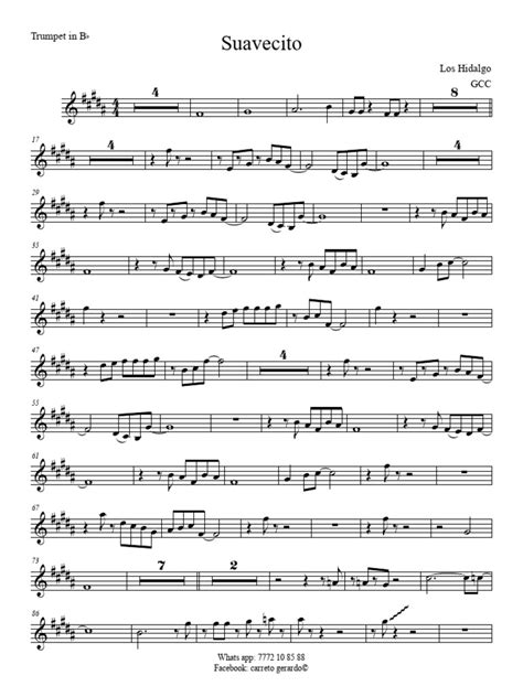 Suavecito Los Hidalgo Trumpet In Bb Pdf
