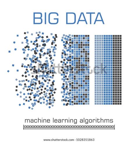 Big Data Visualization Machine Learning Algorithms Stock Vector Royalty Free