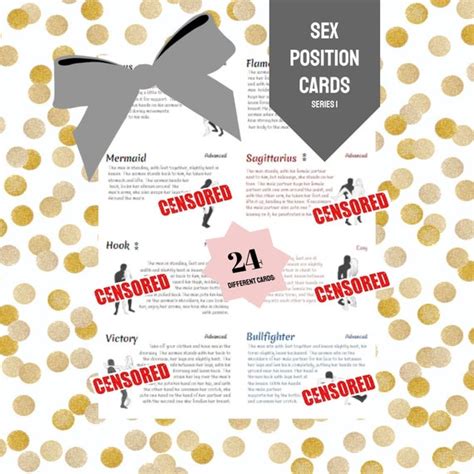 Sex Position Cards For Couples Etsy