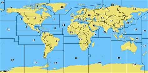Amateur Radio Itu Zones Of The World Map 44 Off