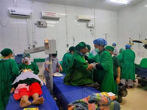 မြင်းမူမြို့နယ်၊ ထီးဆောင်းကျေးရွာ ရွှေရတုတိပိဋကပါလ မျက်စိဆေးရုံကြီးမှ မျက်စိစမ်းသပ် ခွဲစိတ