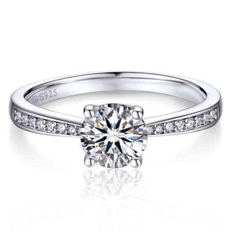Momentwish Promise Rings For Women 1carat Moissanite Engagement Rings