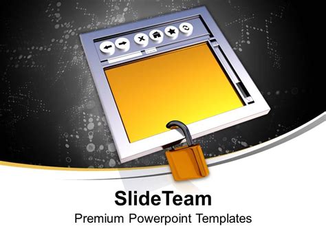 Secure Internet Browser Networking Powerpoint Templates Ppt Themes And Graphics 0213