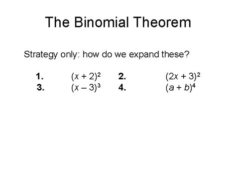 10 4 Pascals Triangle And The Binomial Theorem