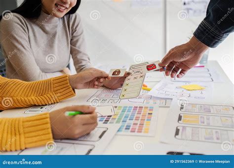 Team Of Ui Ux Web Designer Are Working Together To Develop Mobile Responsive Websites With Ui Ux