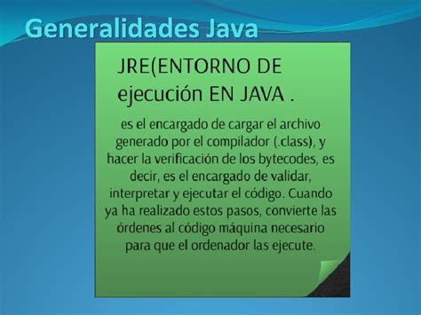 Variables En Java Generalidades Java Caractersticas Del Lenguaje