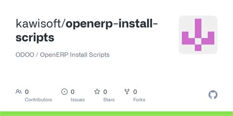 GitHub Kawisoft Openerp Install Scripts ODOO OpenERP Install Scripts
