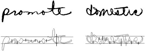 5 Cursive Word Segmentation At Visible Ligatures Denoted By Short
