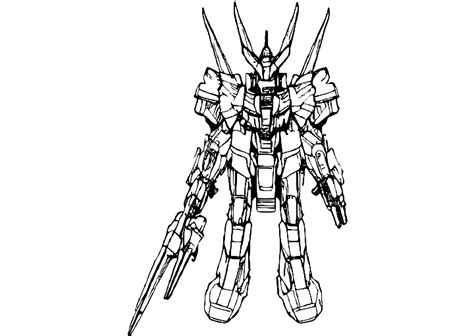 Unicorn Gundam Coloring Pages Magical Anime Art For Fans