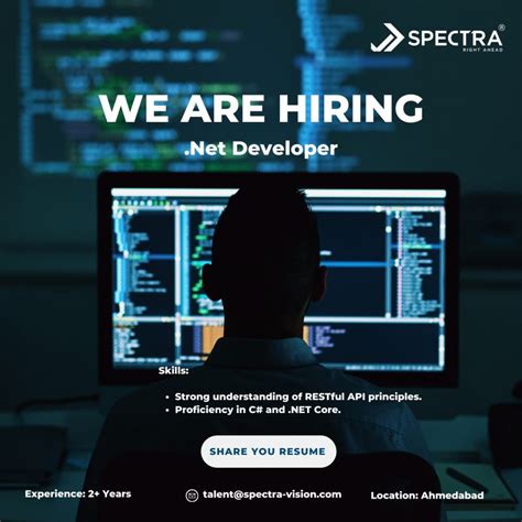 Dotnetdeveloper Techjobs Hiringnow Softwaredevelopment Spectra