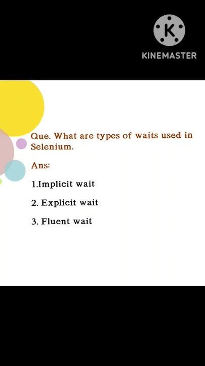 Automation Seleniumautomation Selenium Waitd Youtube