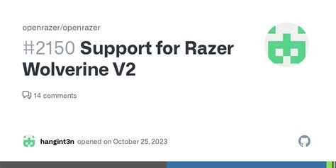Support For Razer Wolverine V2 · Issue 2150 · Openrazeropenrazer · Github