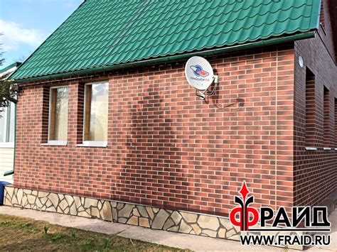 Отделка и утепление кирпичного дома Термопанели Фрайд Эконом Стандарт с клинкерной плиткой