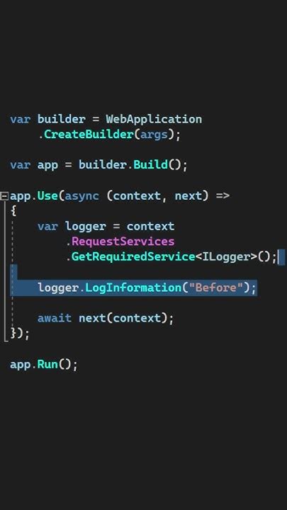 The Fastest Way To Create Middleware In Net Shorts Youtube