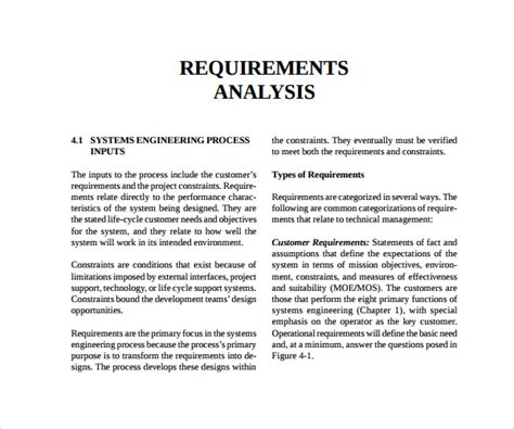 Requirements Analysis Requirements Analysis