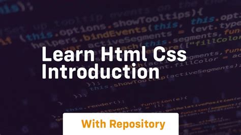 Learn Html Css Introduction Youtube Learn Html Css Introduction Youtube