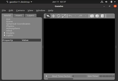 followed gazebo model plugin tutorial however there is a black screen