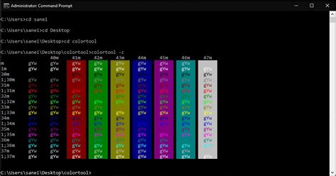 Cmd Color Chart