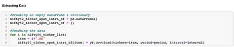 Extract Intraday Stock Data Through Api Python