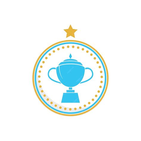 Premium Vector Trophy Champ Brand Logo Round Shape
