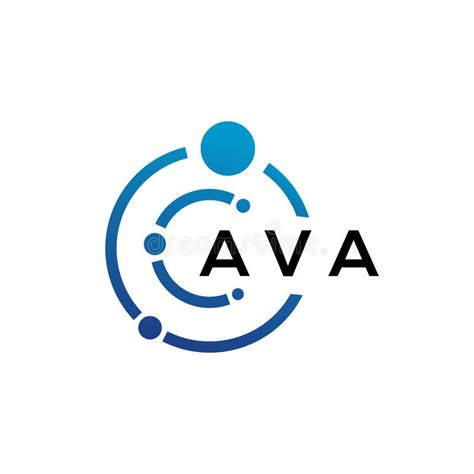 Ava Letter Logo Design On Black Background Ava Creative Initials Letter Logo Concept Stock