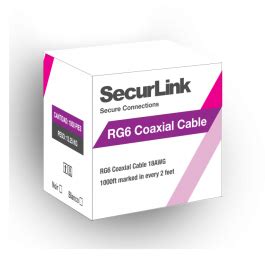 Securlink Rg6 Cable 20awg Indoor Cbl Rg6 1000