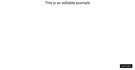 Doc Examples Base Codesandbox
