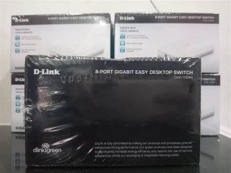 D Link Dgs 1008a 8 Port Gigabit Easy Desktop Switchd Computers And Tech Parts And Accessories
