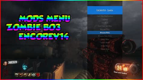Mods Menu Bo3 Zombie Encorev14 PrÉsentation Youtube