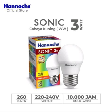 Jual Lampu Led Hannochs Sonic W Watt W Cahaya Kuning Lampu Led Hannoch Sonic W Watt W