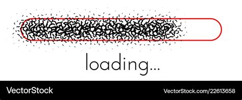 Loading Progress Indicator Black Creative Scale Vector Image