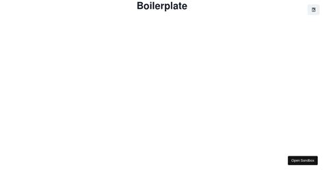 Chakra Ui Boilerplate Codesandbox