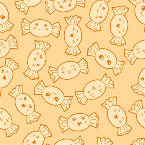 Funny Cartoon Faces Seamless Pattern Royalty Free Vector