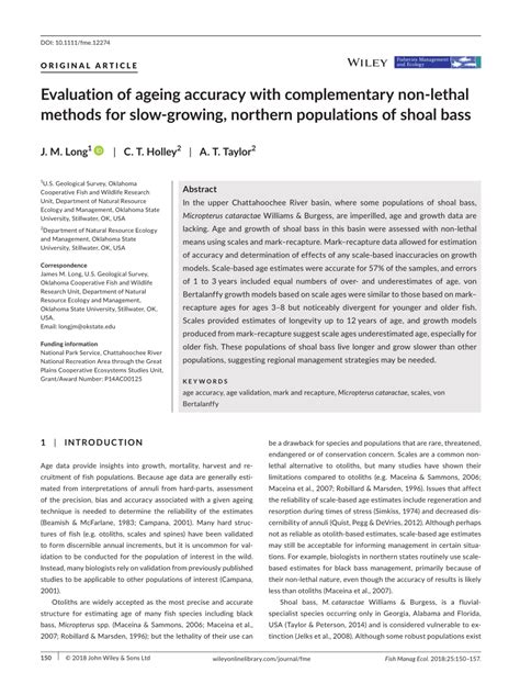 pdf evaluation of ageing accuracy with complementary non lethal