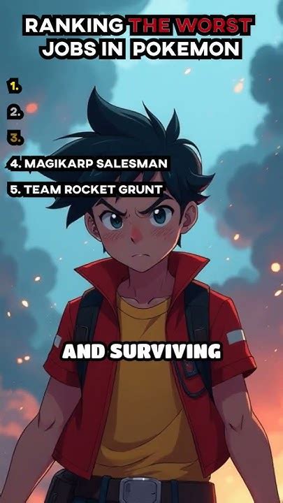 Ranking The Worst Jobs In Pokémon Pokemon Pokemongo Shorts Youtube