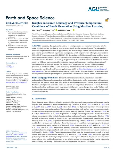 PDF Insights On Source Lithology And PressureTemperature Conditions