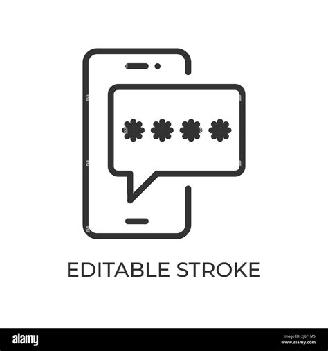 2fa Two Factor Authentication Otp One Time Password Online Security On The Internet Vector