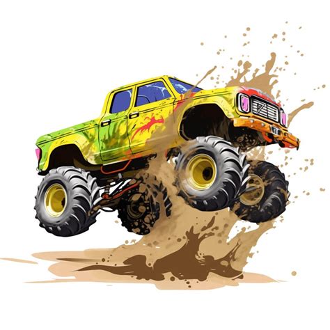 Monster Truck Clip Art Png Svg Digital Download Extreme Vehicle T