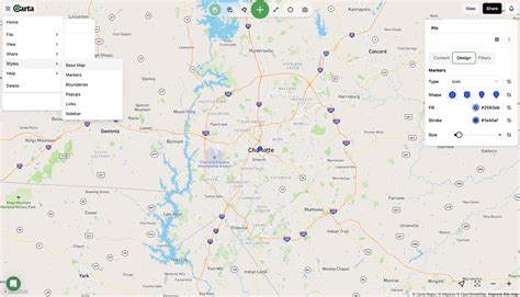 customizing map features carta maps