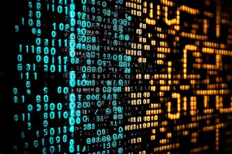 Premium Ai Image Binary Code Digital Cryptocurrency Background